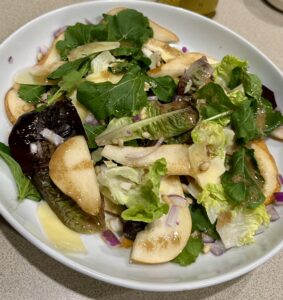 Rocket & Pear Salad with Parmesan & Nuts